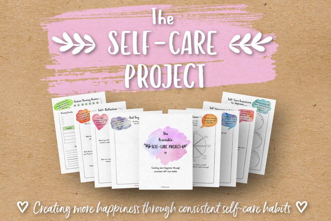 The Printable Self-care Project Gratitude Self-love - Etsy UK