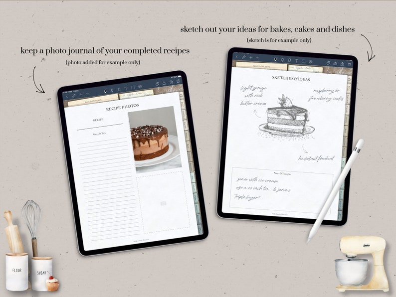 Recipe Book Digital, Recipe Planner Digital, Baking Organizer, Cooking ...