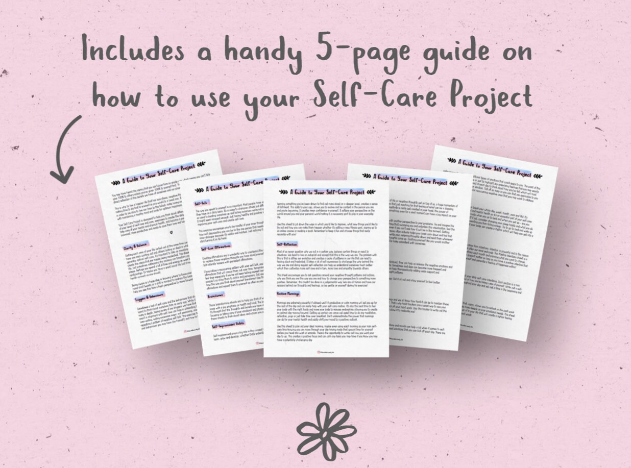 The Printable Self-Care Project Gratitude Self-Love | Etsy