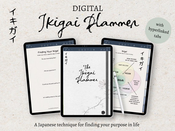 Digital Ikigai Planner Japanese Planner Find Your Life - Etsy