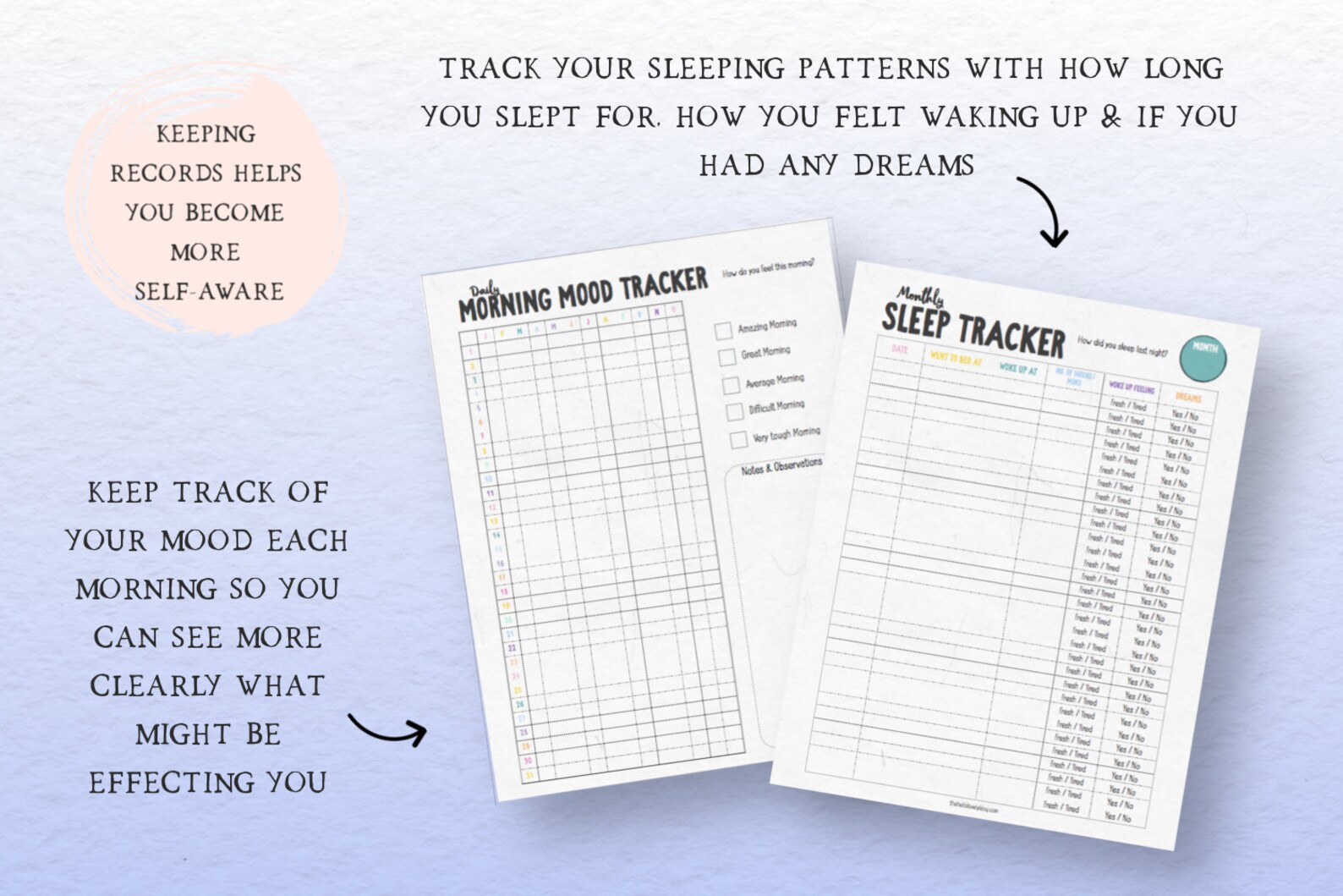 The Printable Positive Morning Planner Goal Setting Positive | Etsy UK