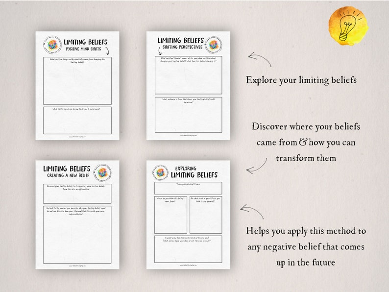 The Printable Mindset Planner and Workbook Mindset Shift | Etsy