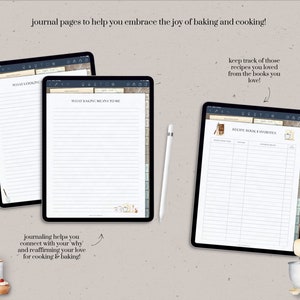 Recipe Book Digital, Recipe Planner Digital, Baking Organizer, Cooking ...