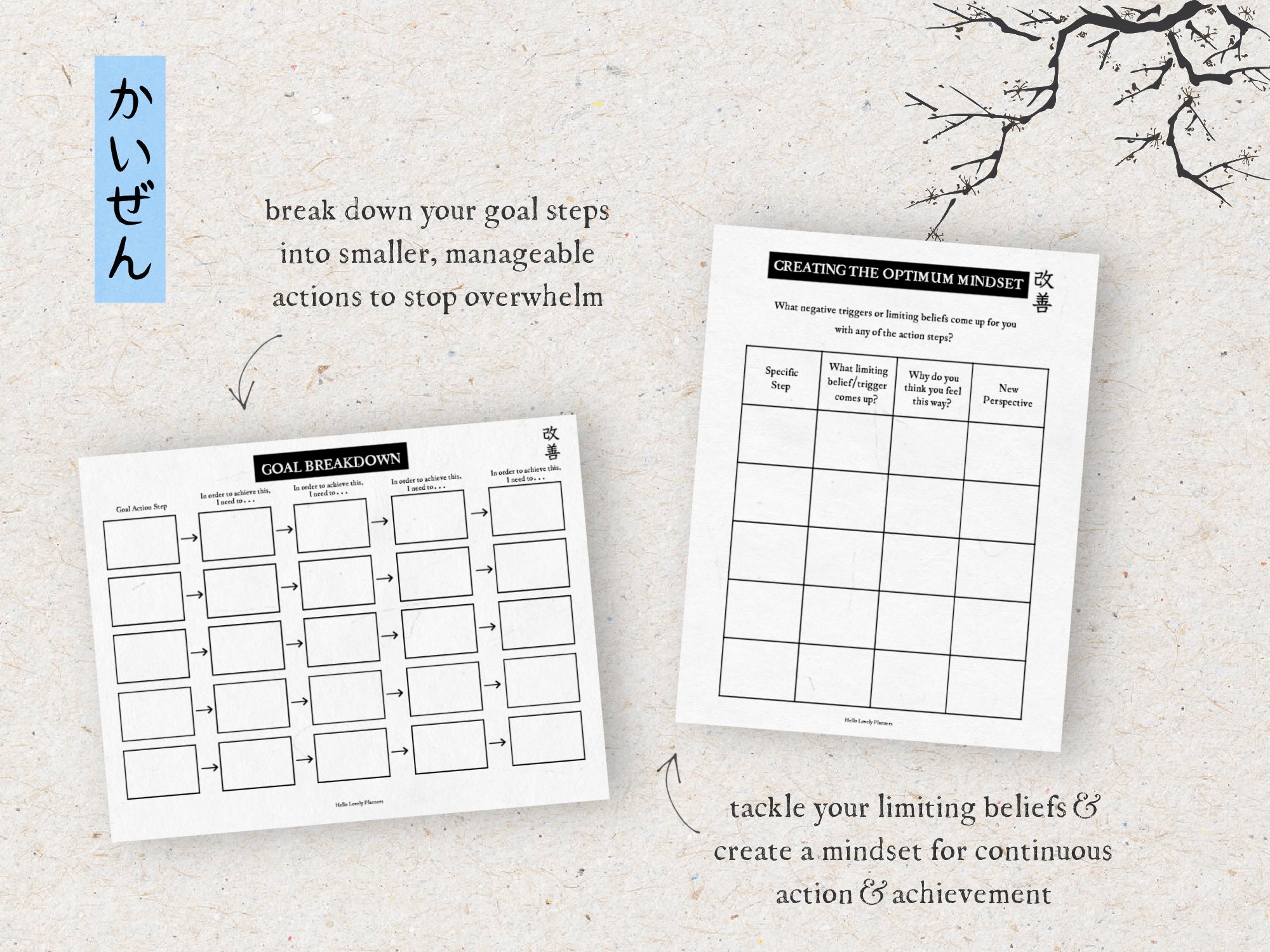 The Printable Kaizen Goal Planner Goal Setting Japanese - Etsy UK