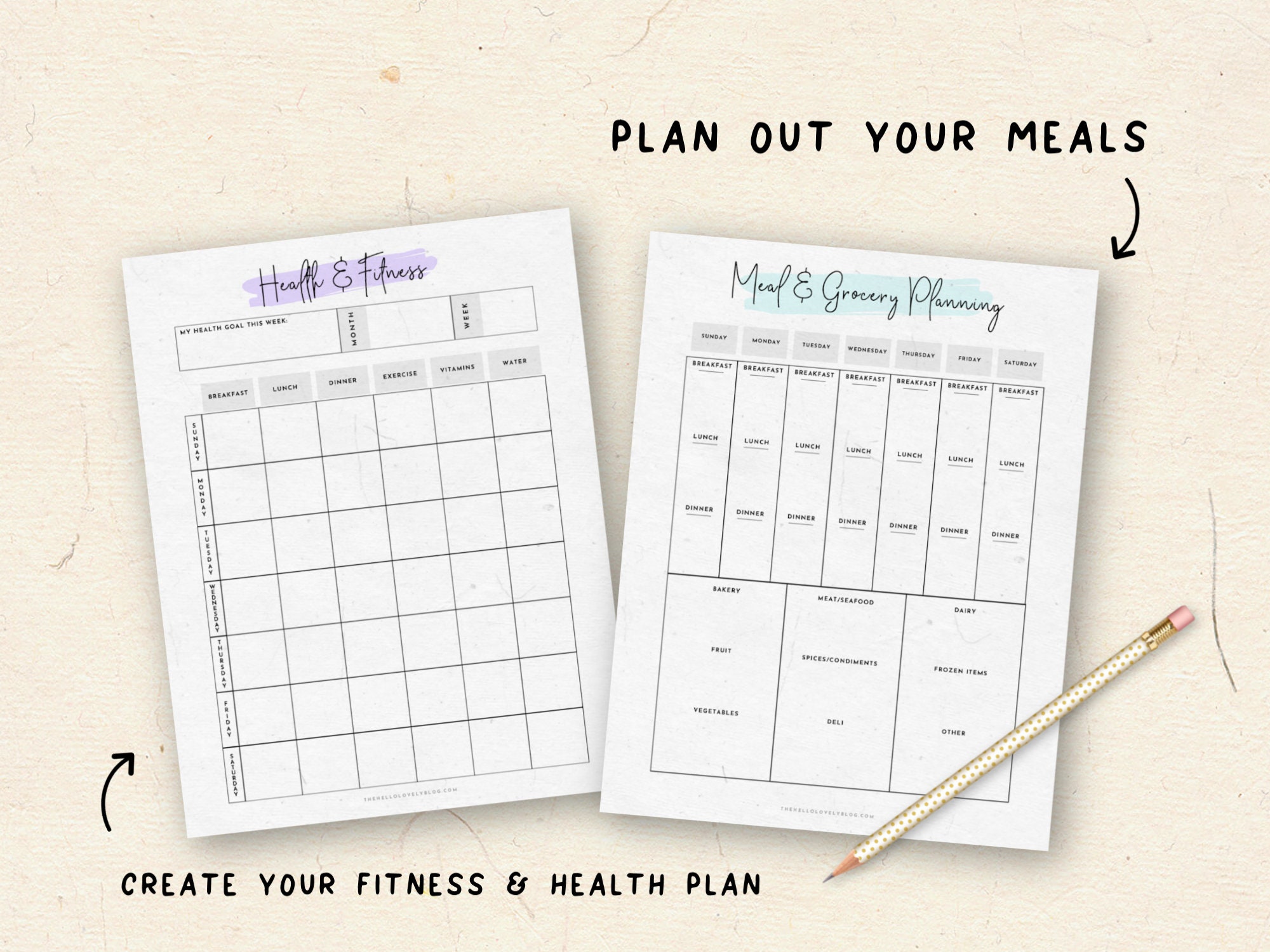 The Printable Lifestyle Planner Life Planner Goal Setting - Etsy