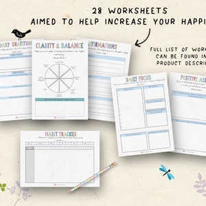 Printable Happiness Project, Self-care Planner, Gratitude, Self-love ...