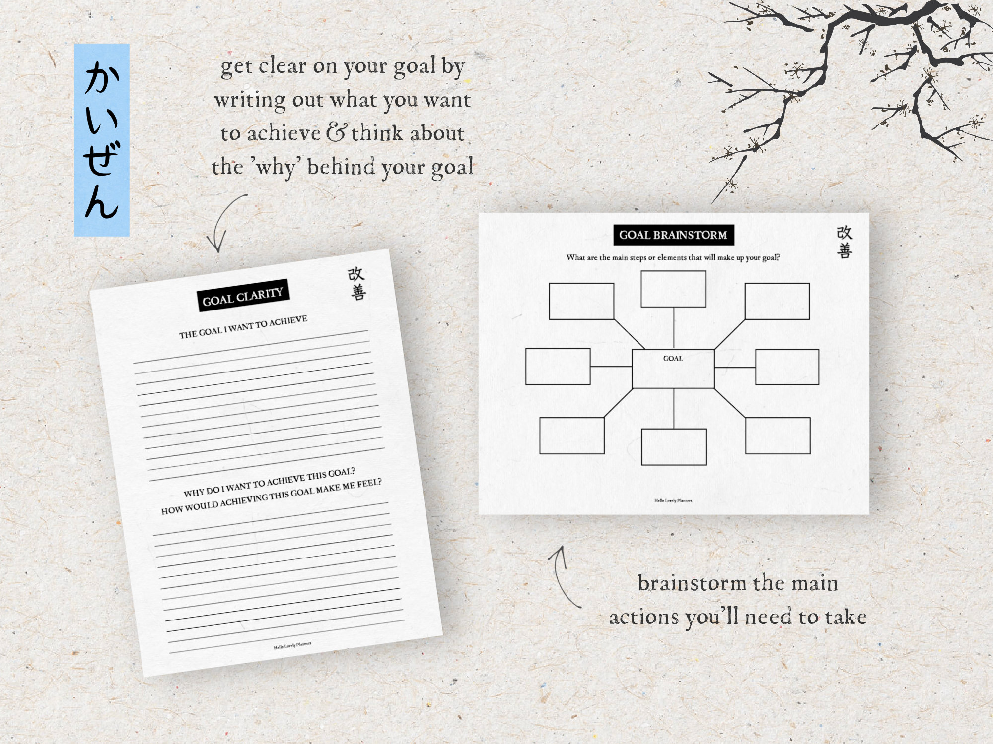 The Printable Kaizen Goal Planner Goal Setting Japanese - Etsy UK