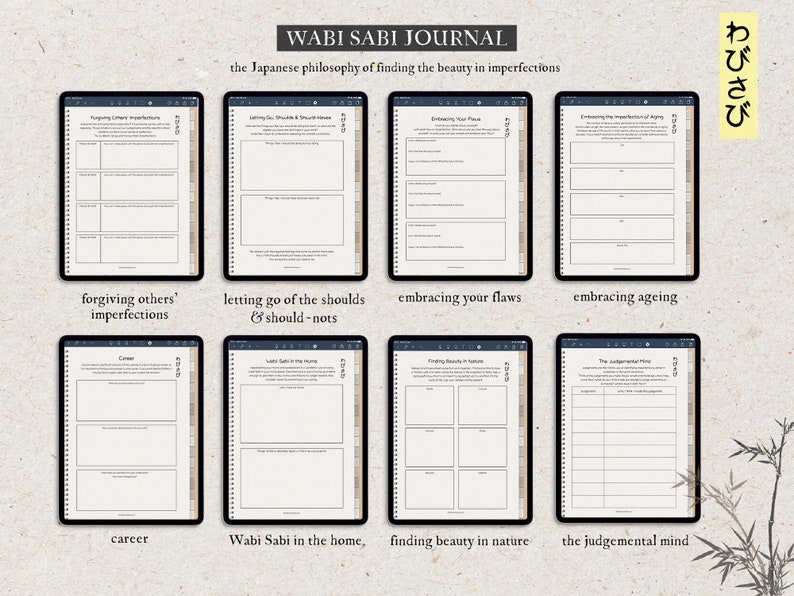 The Digital Japanese Planner Bundle Ikigai Planner Kaizen - Etsy