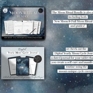 Printable New Moon Ritual, Law of Attraction Moon Planner, Moon Magic ...