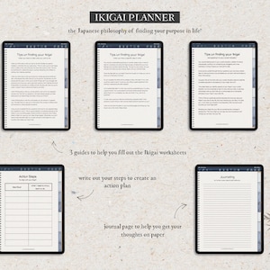 The Digital Japanese Planner Bundle, Ikigai Planner, Kaizen Goal ...