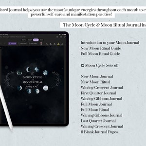 Onenote Witchy Planner Bundle, Witchy Planner, Tarot Journal, Moon ...