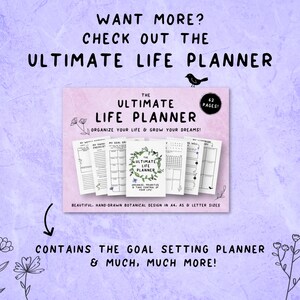 Printable Goal Setting Planner Bullet Journal Printable Goal - Etsy