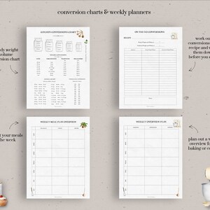 Recipe Book Printable, Recipe Planner Printable, Baking Organizer ...