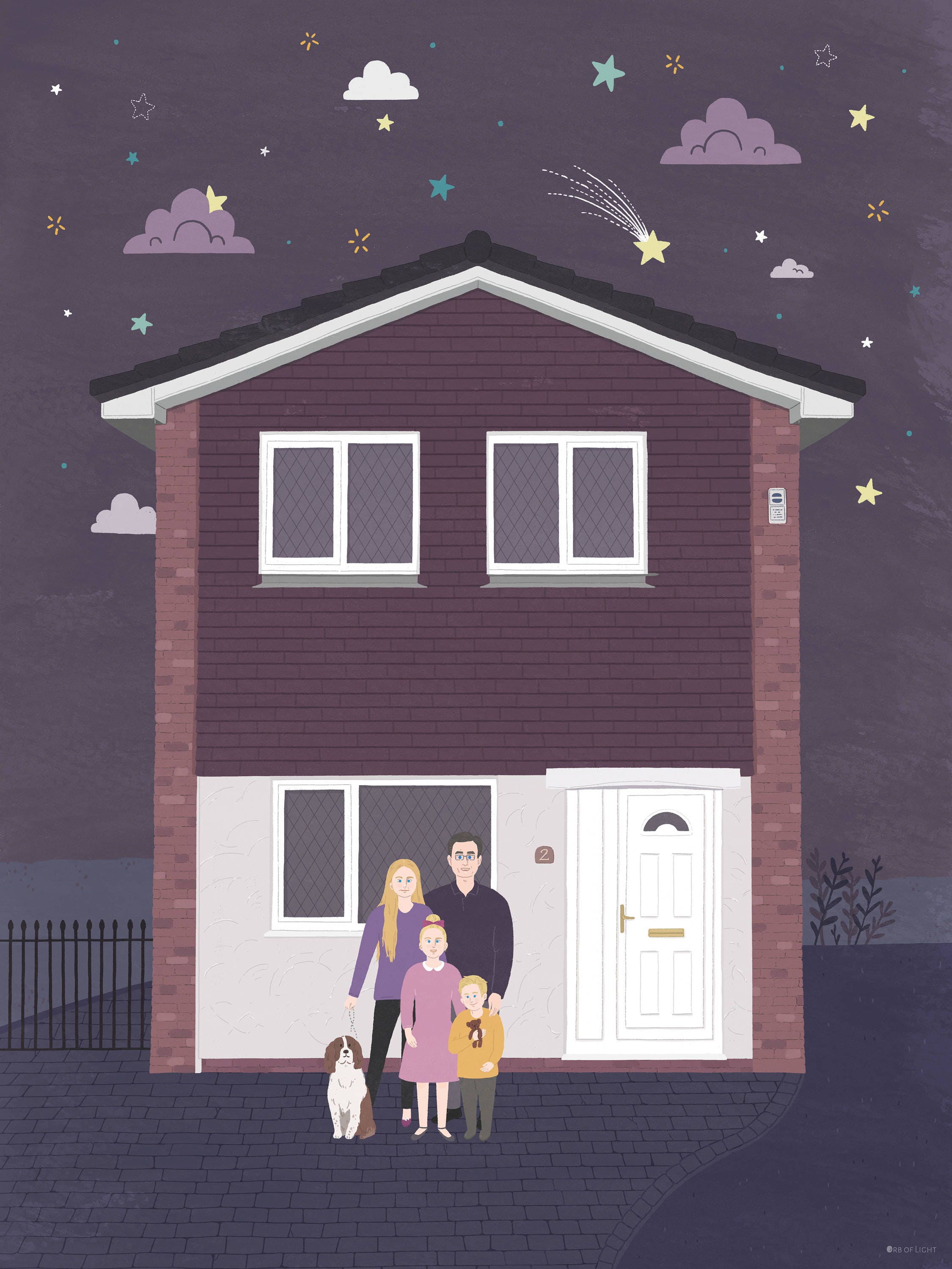 Personalised House Illustration - Custom Designed Home Illustration - Etsy