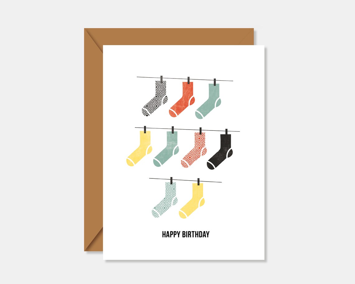 Birthday Card Selection, With Envelope - PATCH Collection - Etsy UK