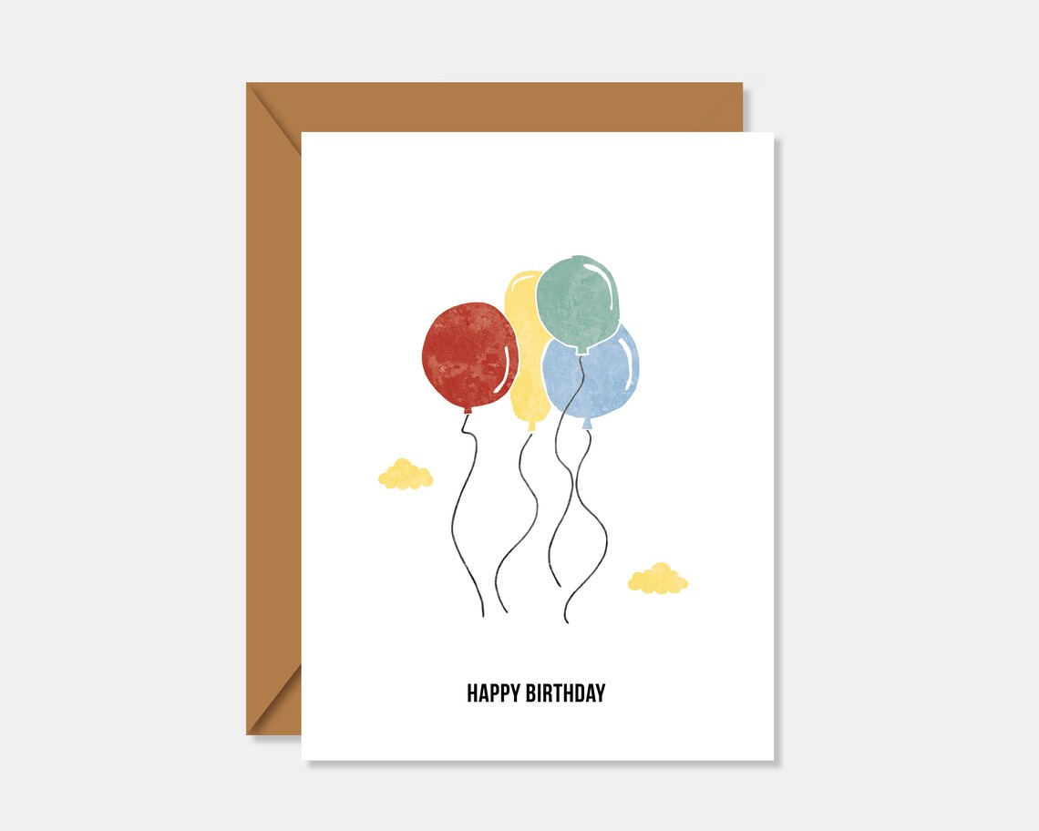 Birthday Card Selection, With Envelope - PATCH Collection - Etsy UK