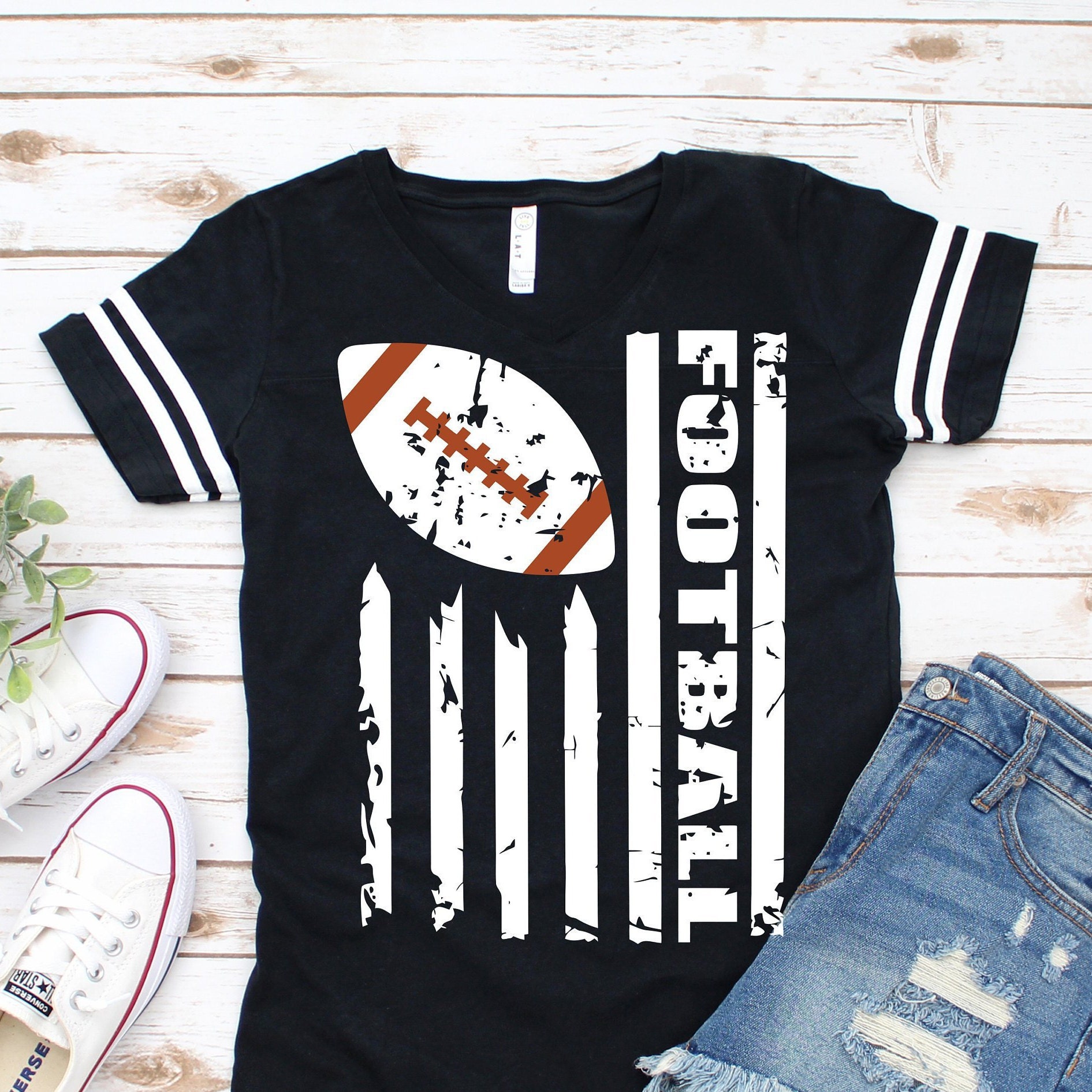 Flag Football svg Football svg Football mom svg 4th of july | Etsy