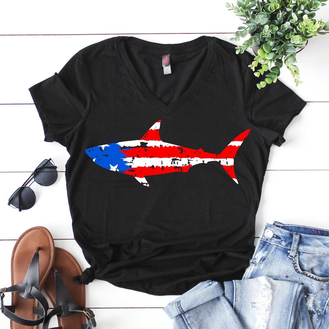Shark Svg, Jaws Svg, 4th of July Svg, Fishing Svg, Shark Week Svg ...