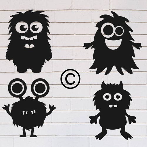 Monsters Baby Files Svg for Cricut for Print Monster Face - Etsy