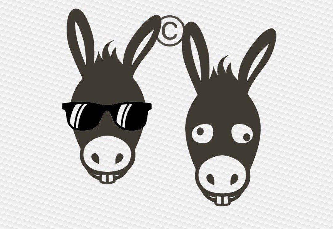 Donkey Svg, Donkey Clipart, Donkey Face Svg, Donkey Head Svg, Farm Svg ...