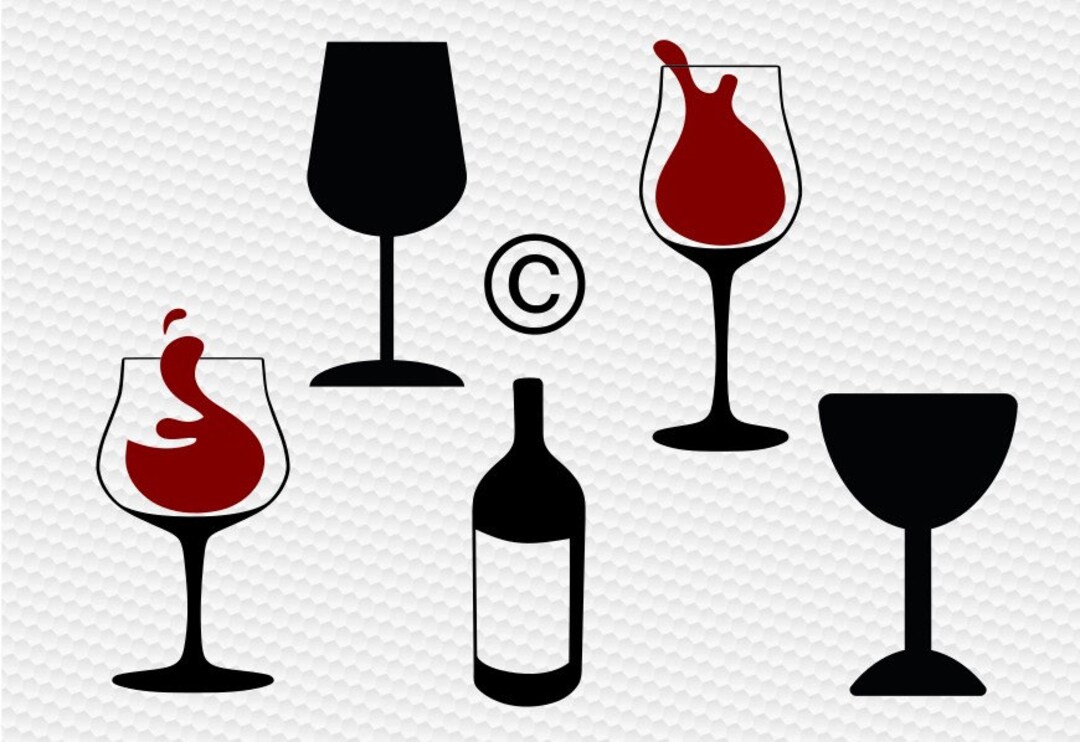 Navidad svg para copas de vino, copa de vino svg, amante del vino svg ...