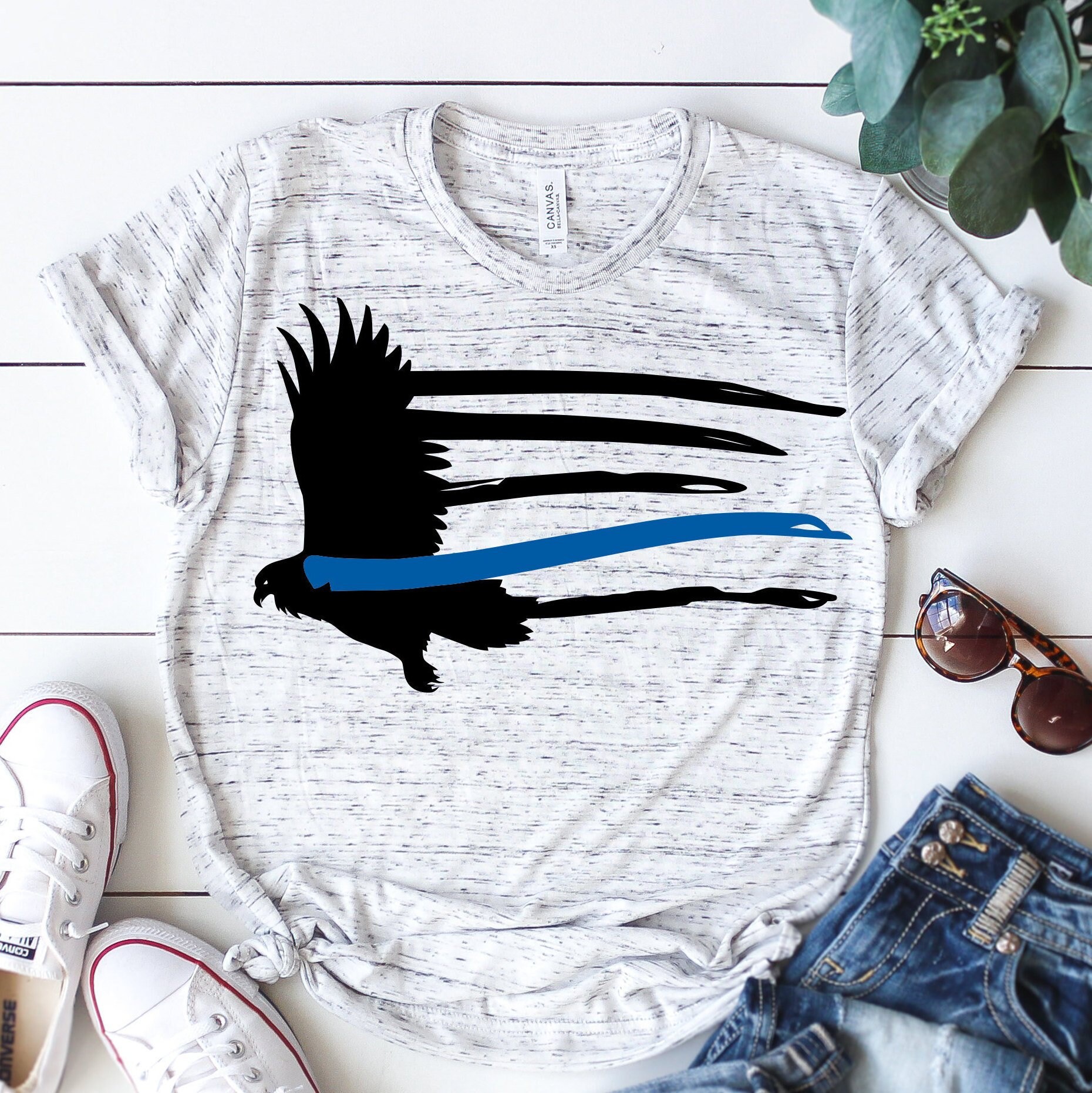 Police Svg Eagle Svg Thin Blue Line Svg Eagle Png Back the | Etsy