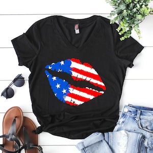 Lip Svg, Patriotic Svg, Black Woman Svg, American Flag Svg, 4th of July ...