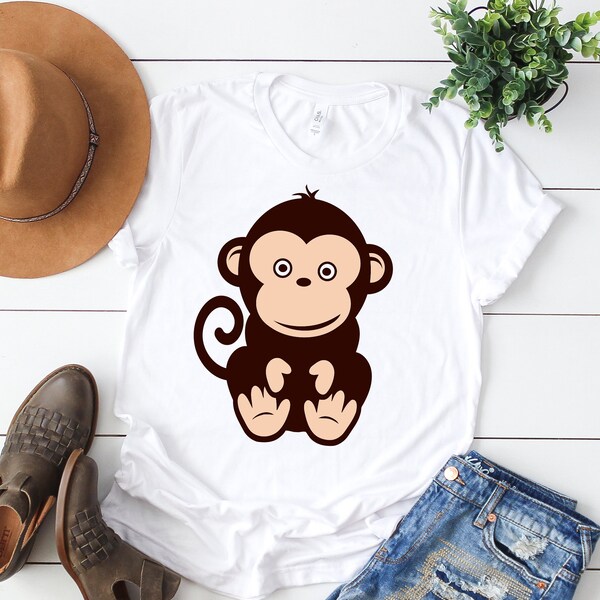 Monkey Iron On - Etsy