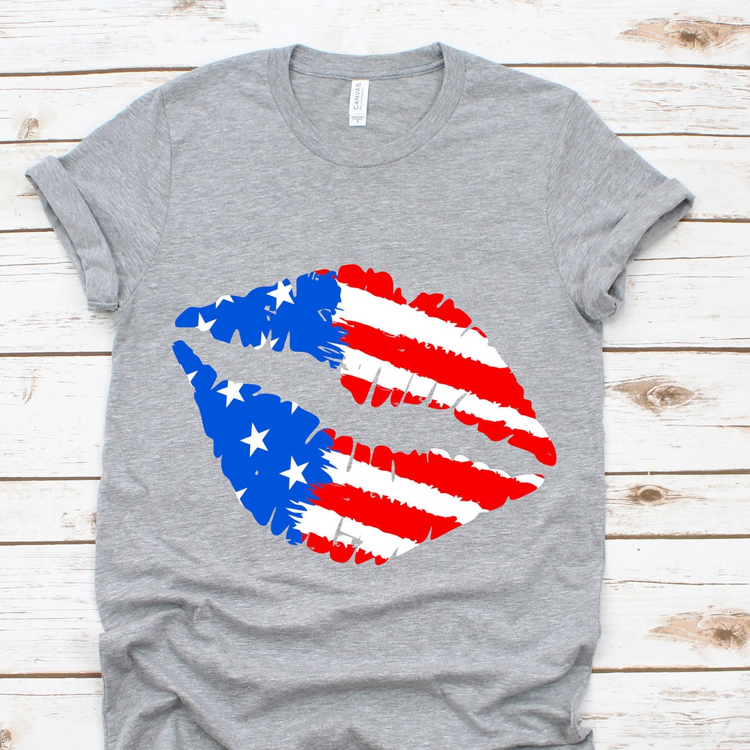 Lip Svg, Patriotic Svg, Black Woman Svg, American Flag Svg, 4th of July ...