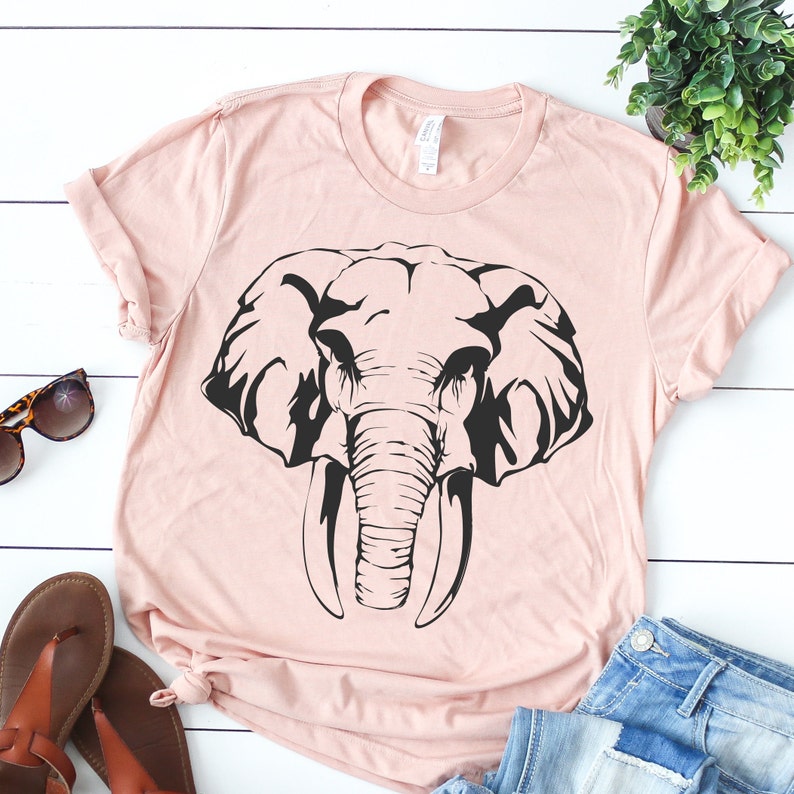 Elephant svg Safari svg Zoo svg Animal svg elephant head | Etsy