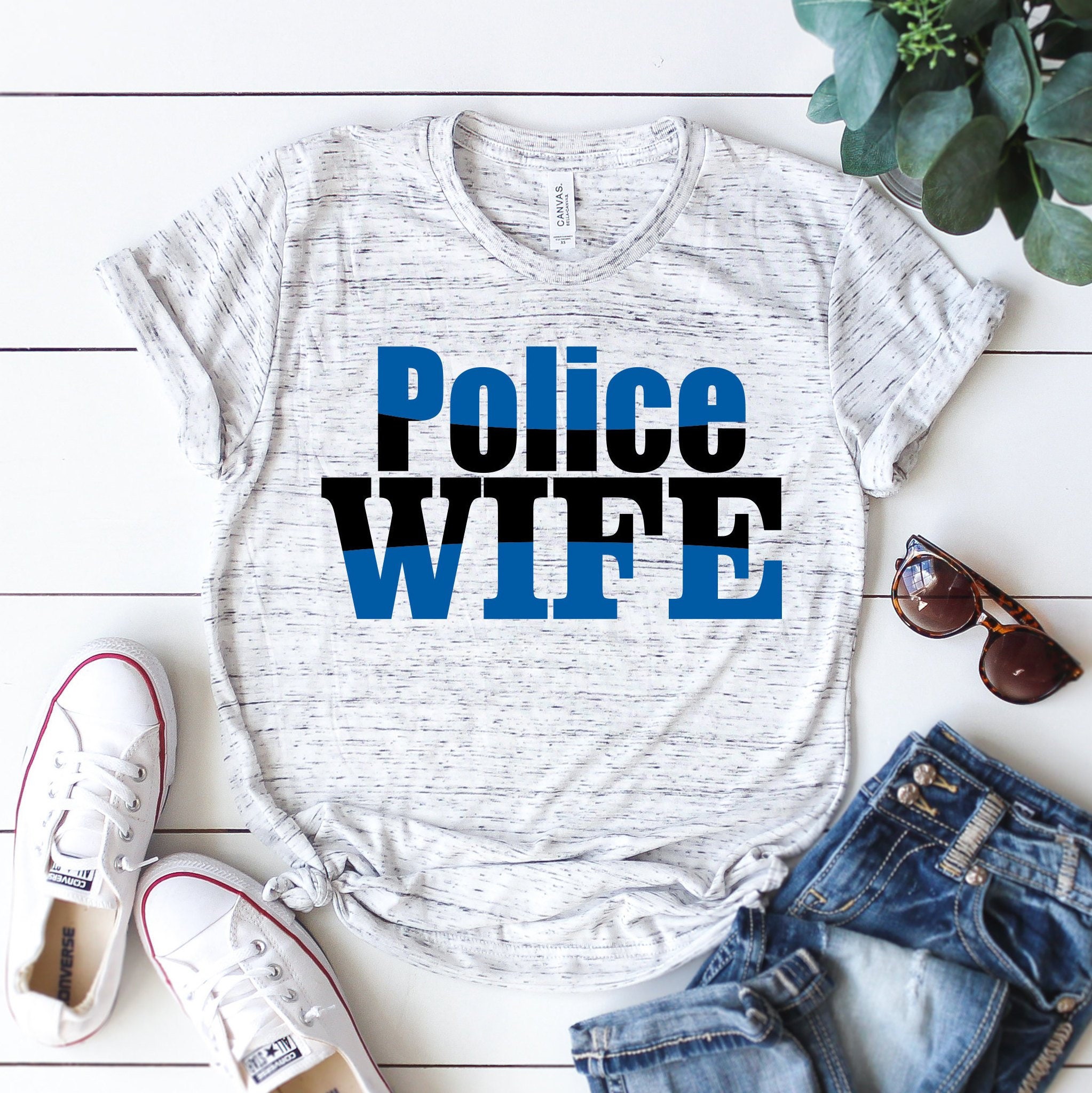 Police wife svg Thin blue line svg police svg Back the blue | Etsy
