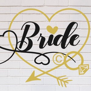 Bride Svg, Flower Girl Svg, Bachelorette Svg, Bridesmaid Svg, Team ...