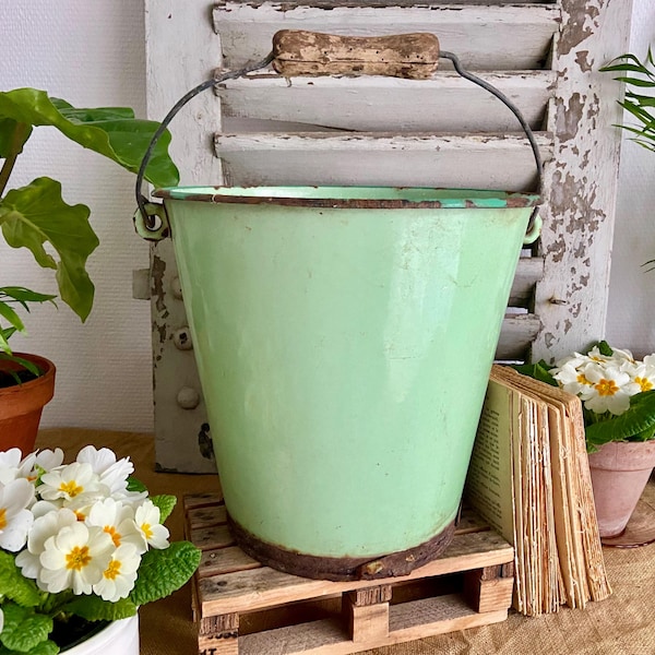 Enamel Bucket - Etsy