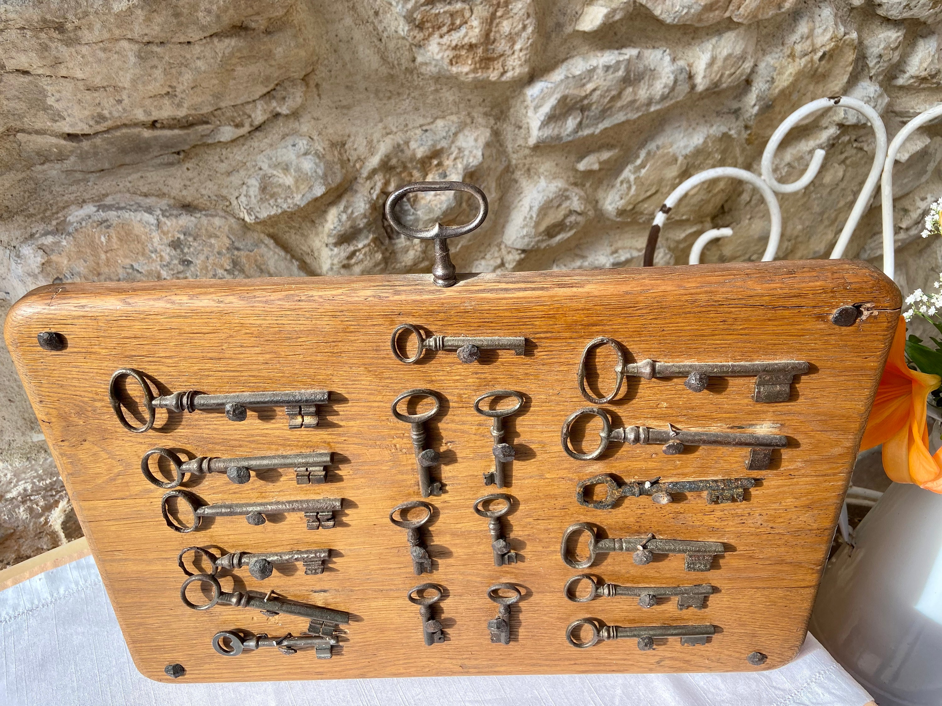 Antique Gothic Key Collection Handcrafted Reclaimed Wood - Etsy