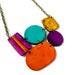 Bold Colorful Retro Jewelry Set With Geometric Necklace & - Etsy