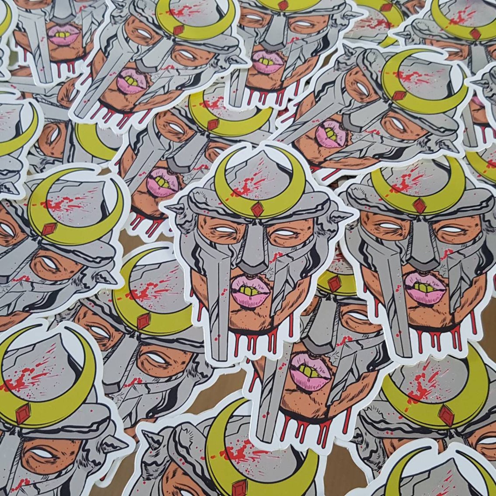 MF Doom X Westside Gunn Vinyl Mirror Sticker Metallic Style - Etsy