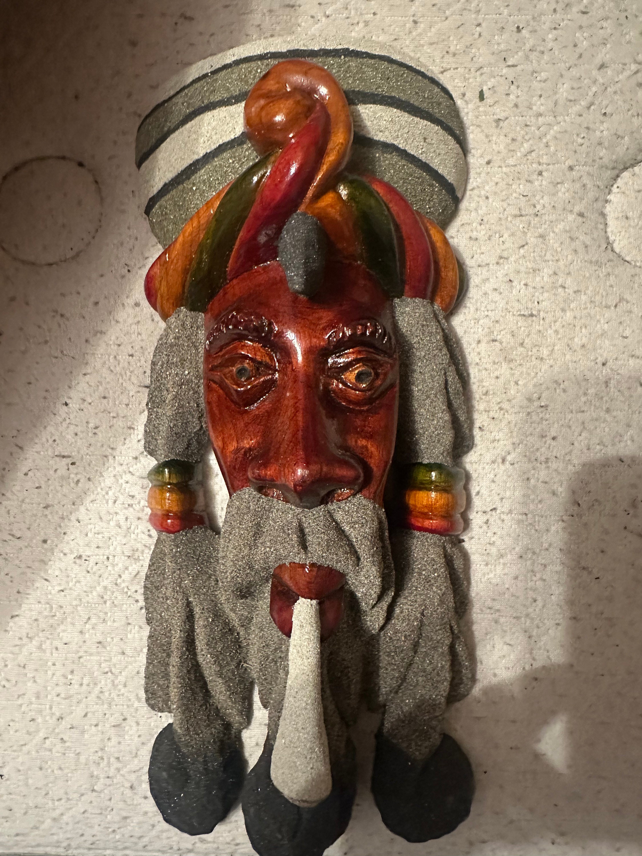 Rasta Smoking a Spliff Wall Art Made Out of Wood and Sand. - Etsy