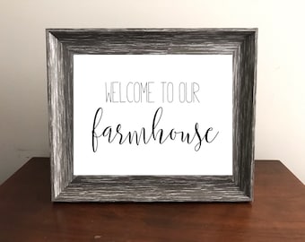 Welcome to Our Farmhouse Printable - Etsy