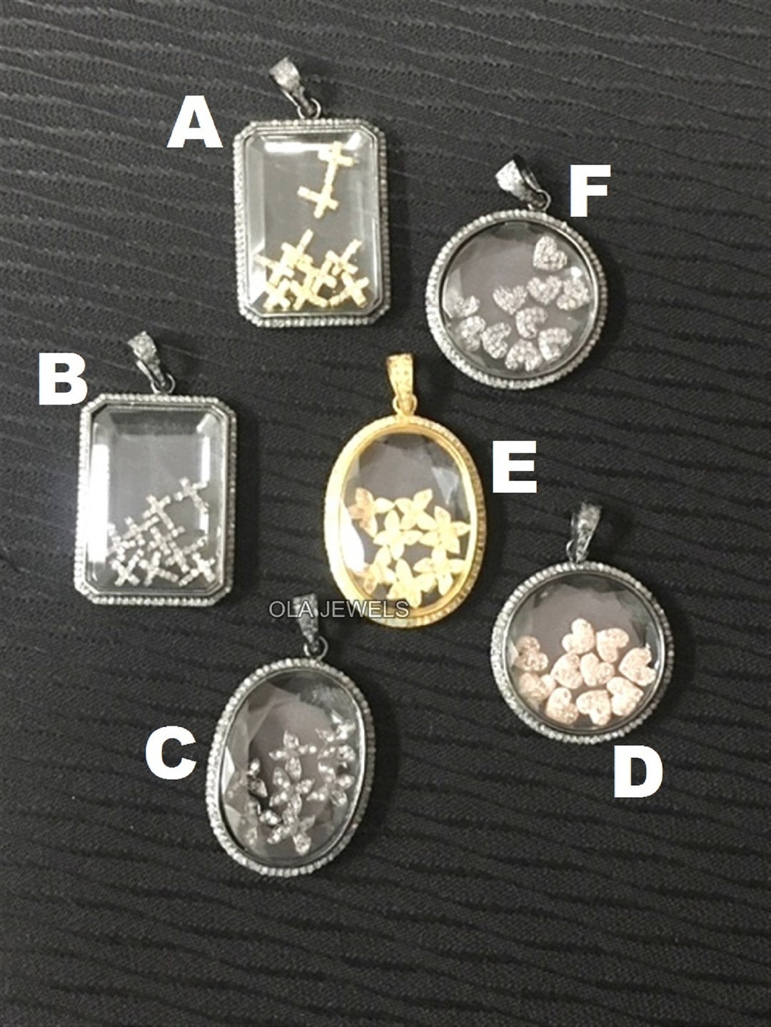 Pave Diamond Shaker Pendant Anniversary Gifts Wedding Gift Christmas ...