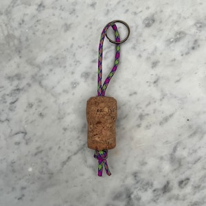Wine Cork Floating Keyring - Etsy