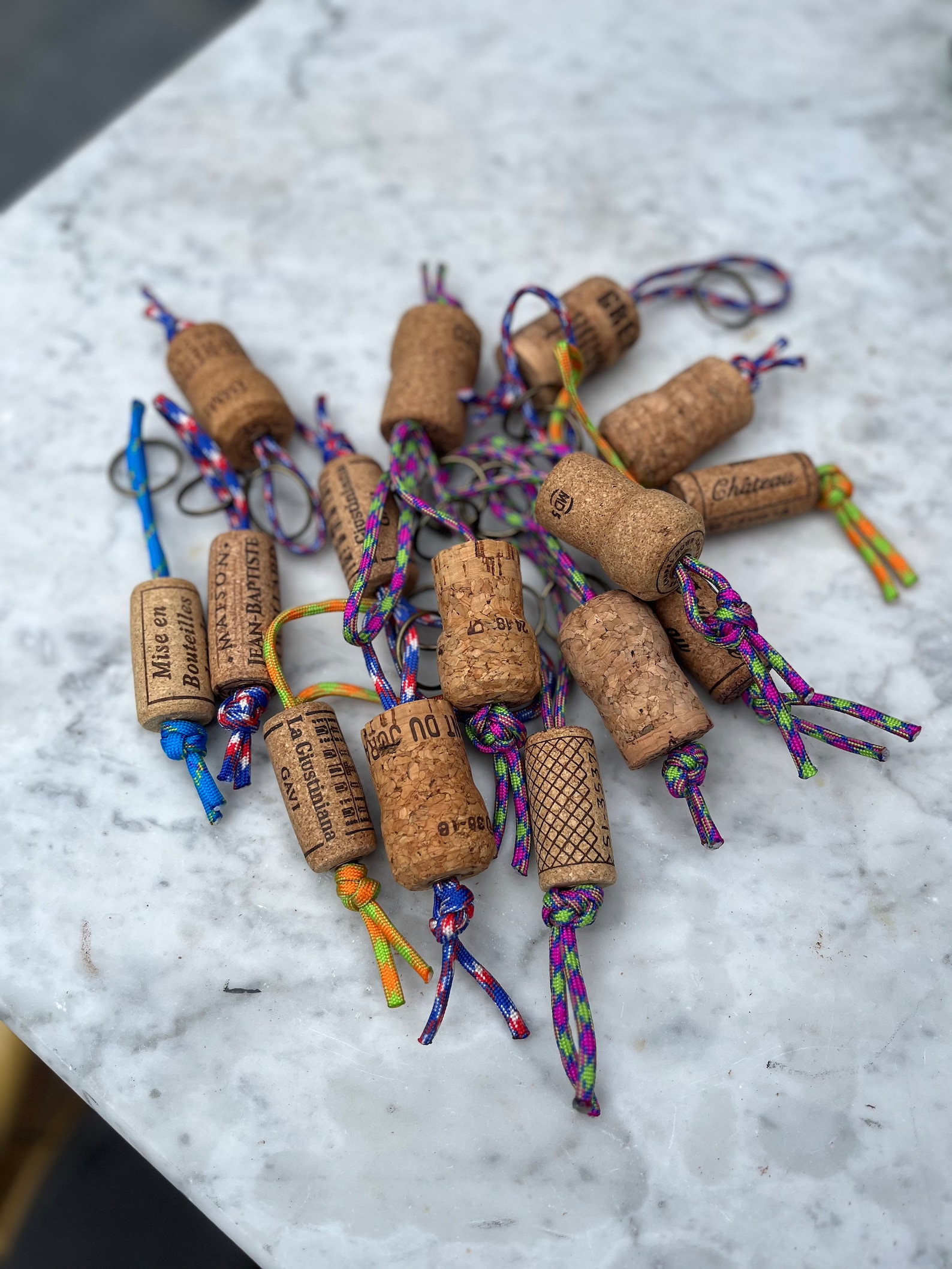 Wine Cork Floating Keyring - Etsy