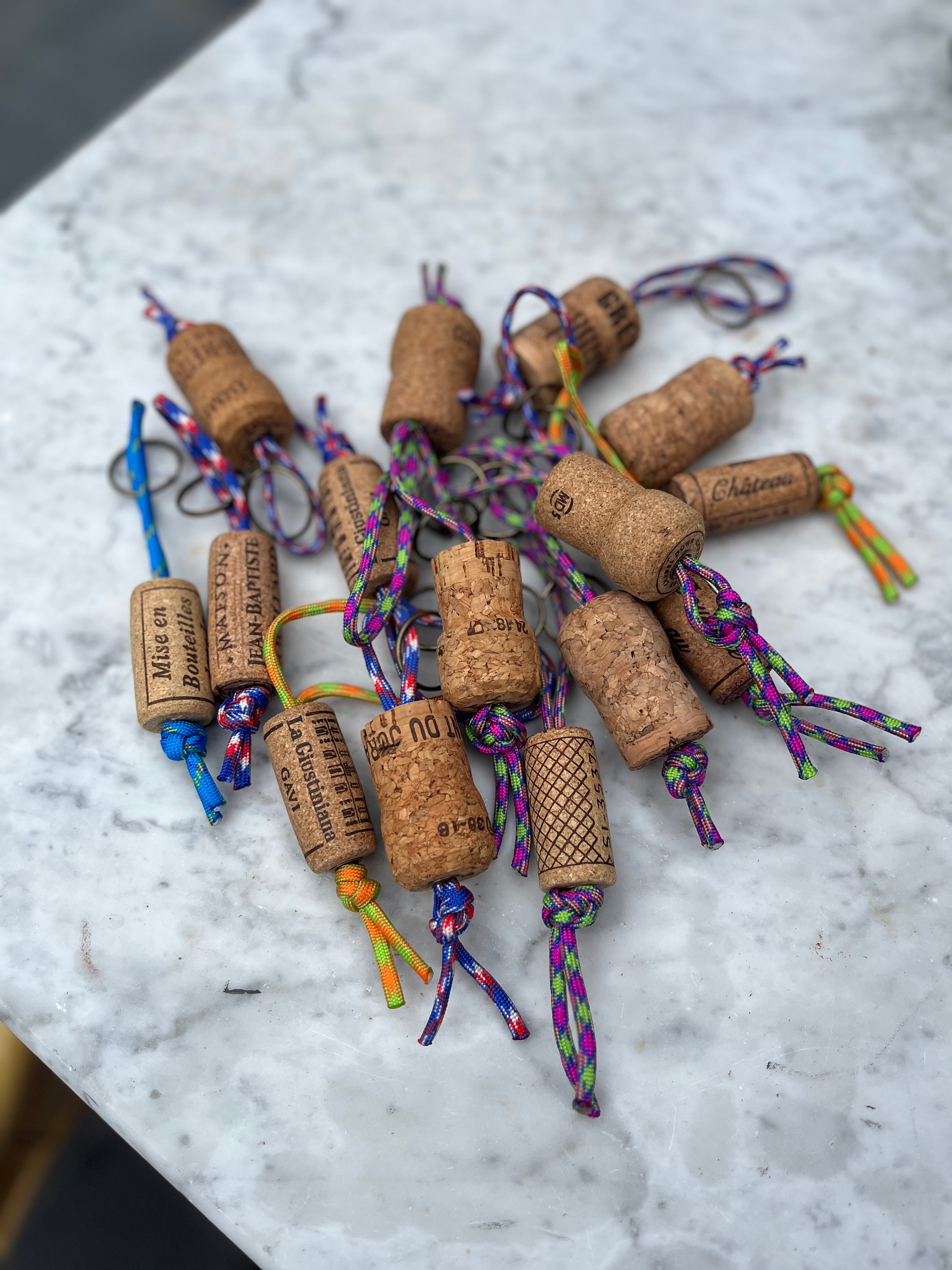 Wine Cork Floating Keyring - Etsy