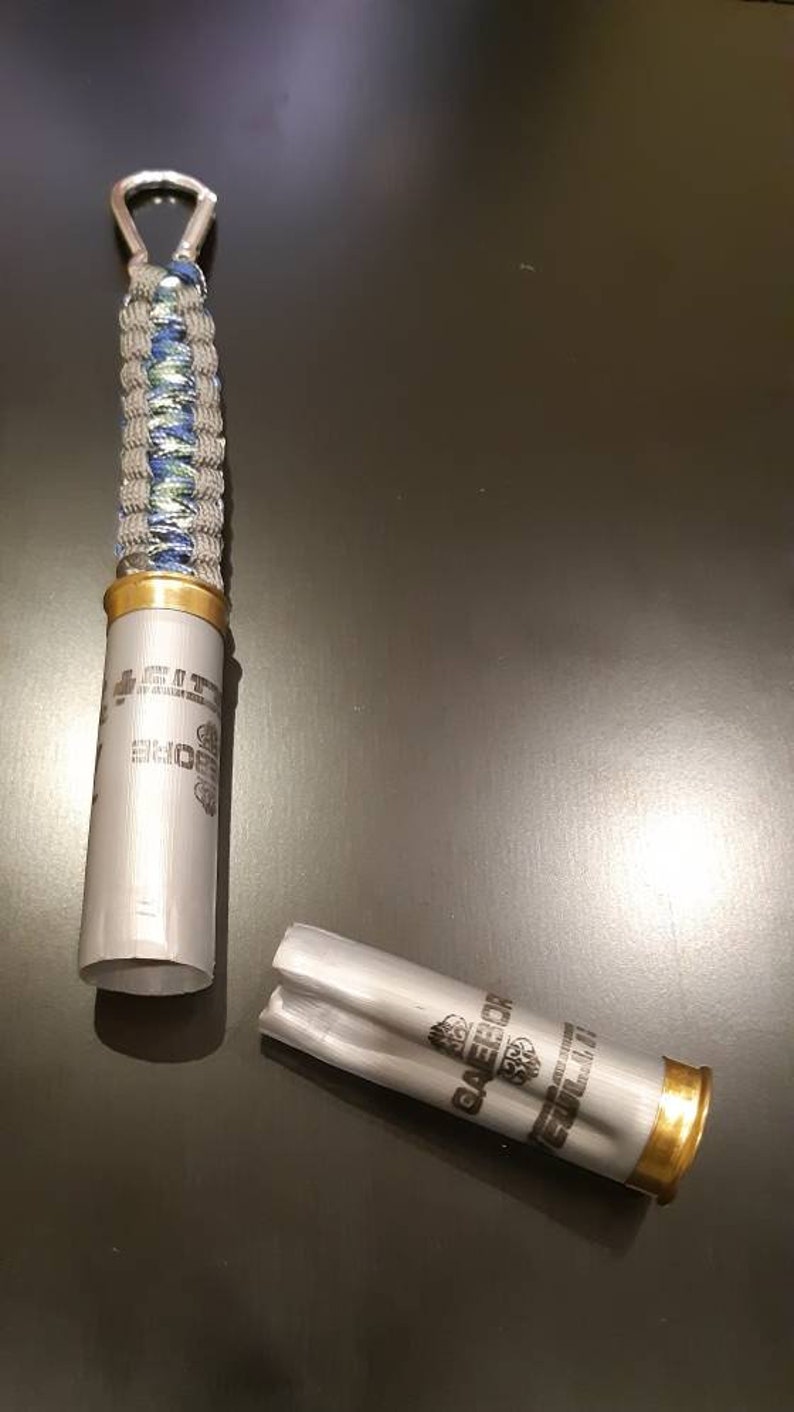 Shotgun Cartridge Paracord Keyring / Cash Stash - Etsy