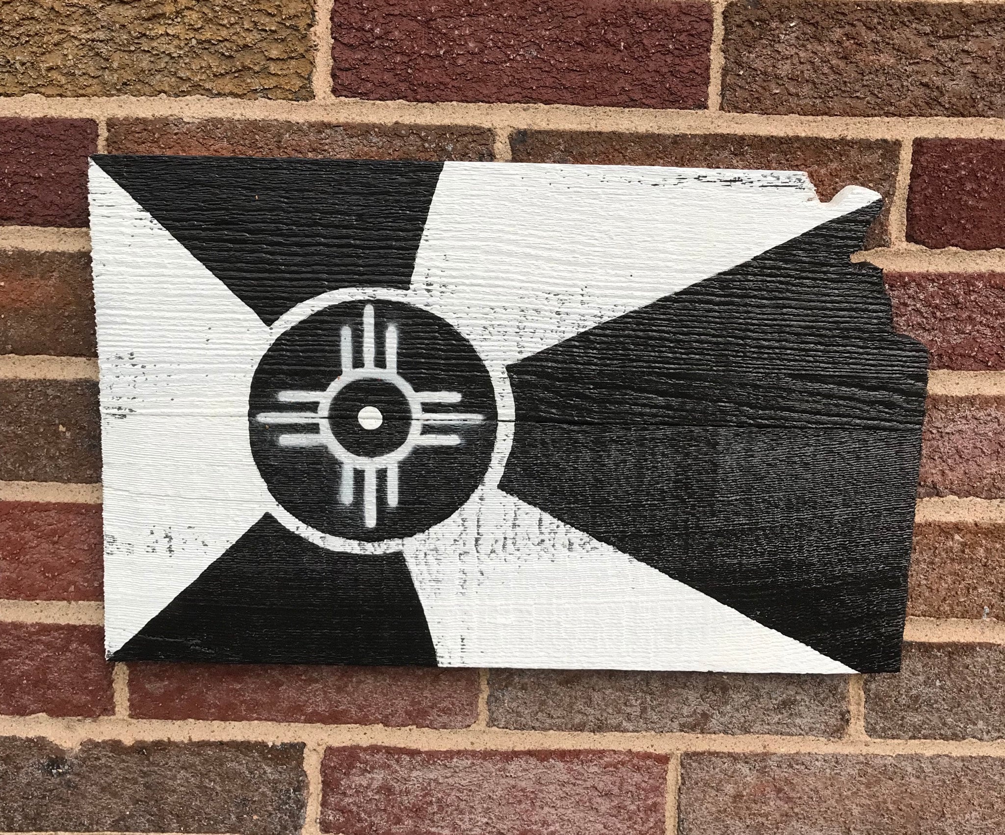 Wichita Flag- Rustic - Etsy