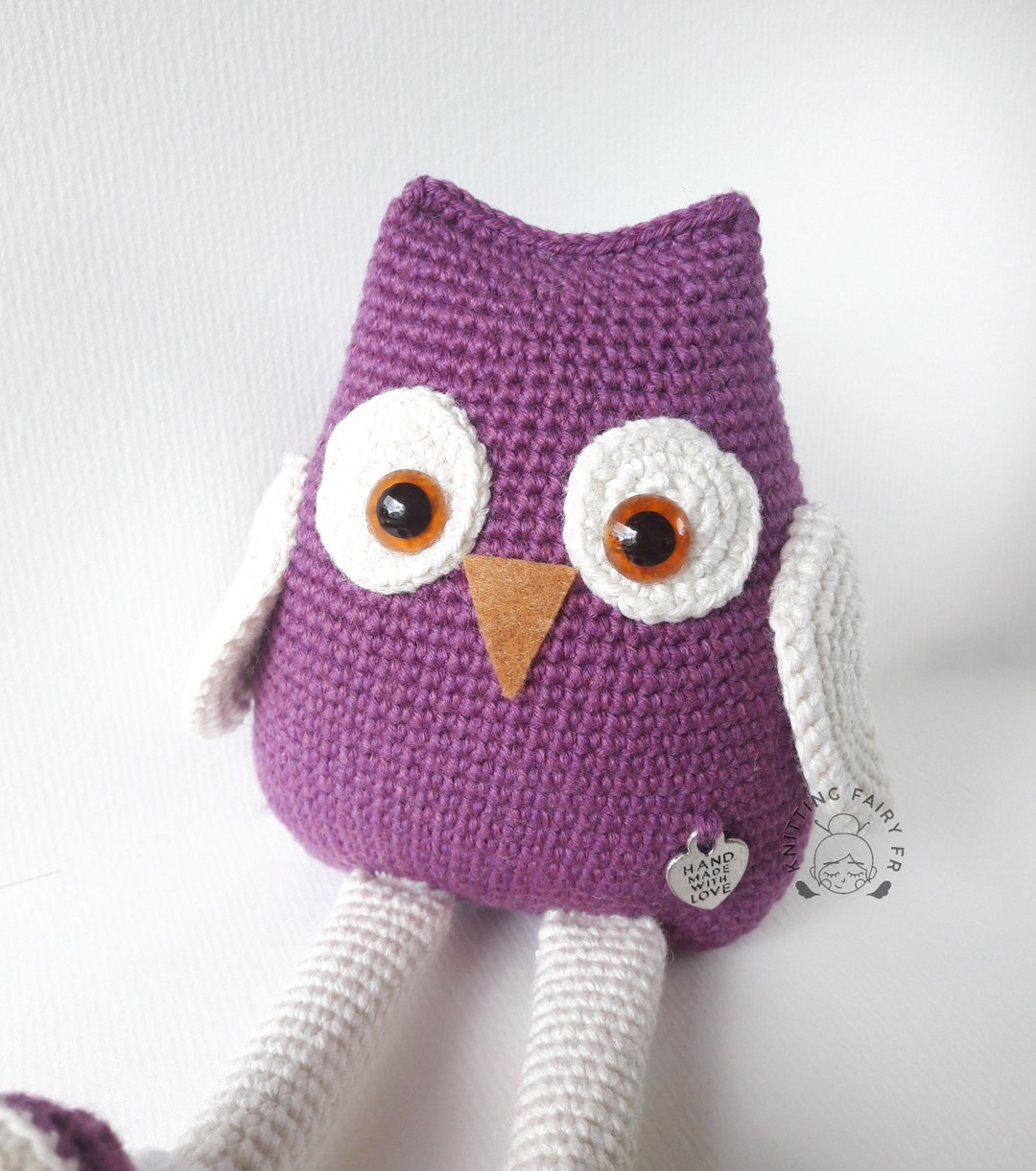 Crochet Handmade Decorate Violet Owl - Etsy