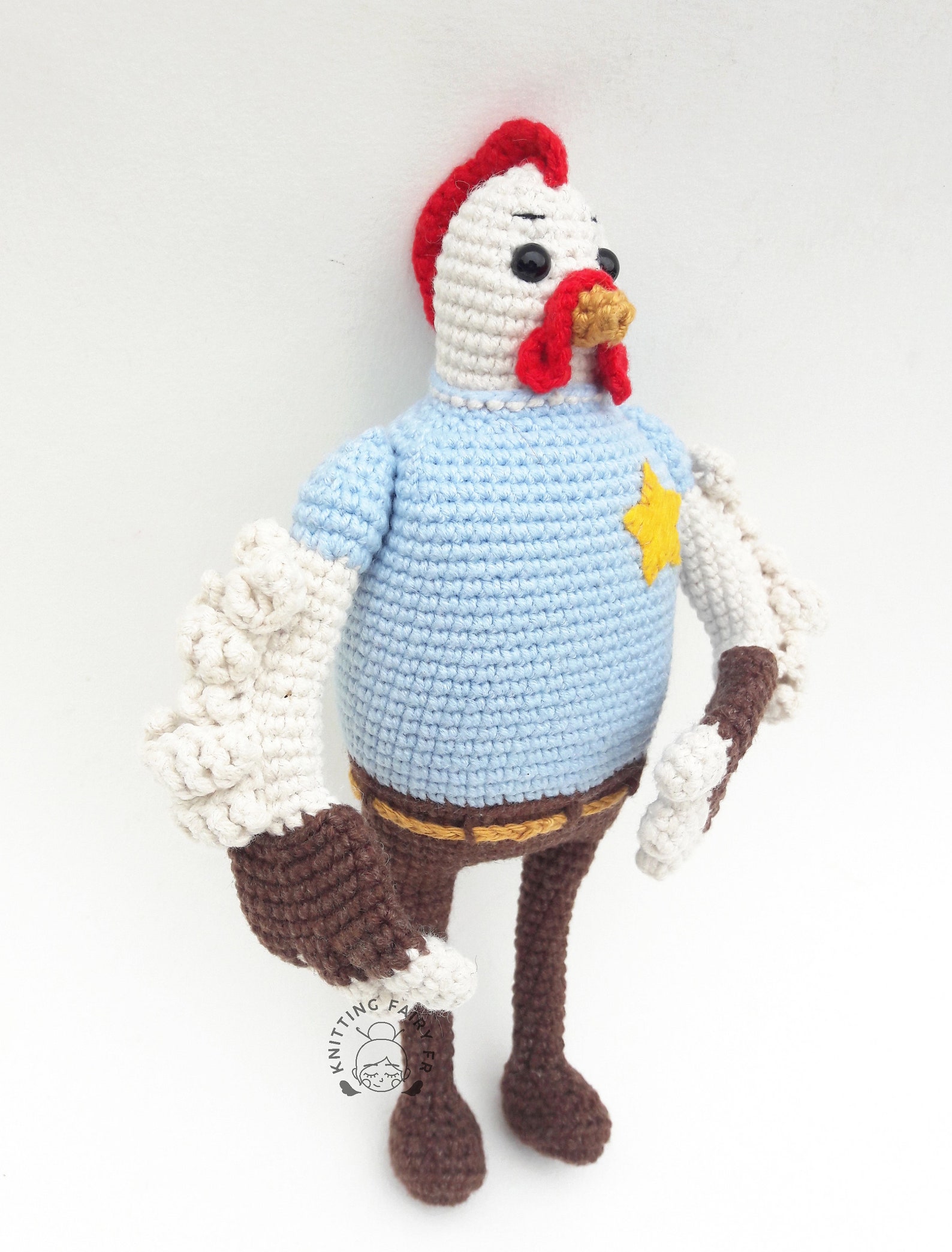 Amigurumi crochet handmade military rooster | Etsy