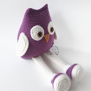 Crochet Handmade Decorate Violet Owl - Etsy