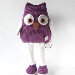 Crochet Handmade Decorate Violet Owl - Etsy