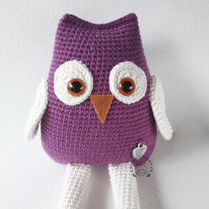 Crochet Handmade Decorate Violet Owl - Etsy