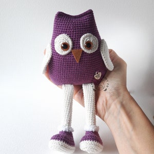 Crochet Handmade Decorate Violet Owl - Etsy